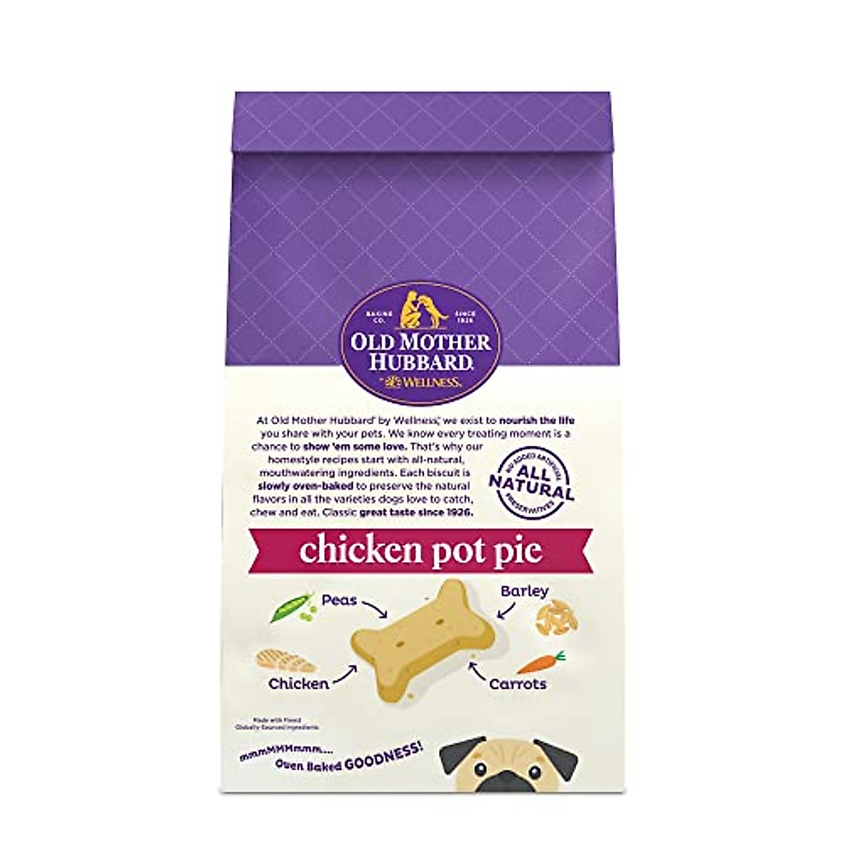 Old Mother Hubbard Mini Classic Chicken Pot Pie Biscuits Baked Dog Treats, 20 oz. (635193)
