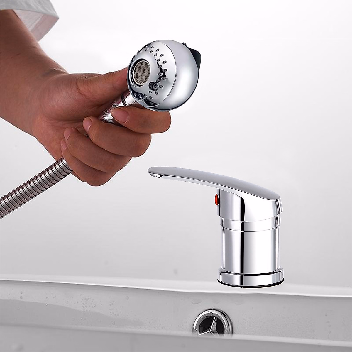 Fancemot Salon Faucet Parts, Barbershop Shampoo Bowl Faucet, Shampoo Bowl Hose, Shampoo Sprayer, Shampoo Sink Vacuum Breaker, Shampoo Bowls Sink Parts