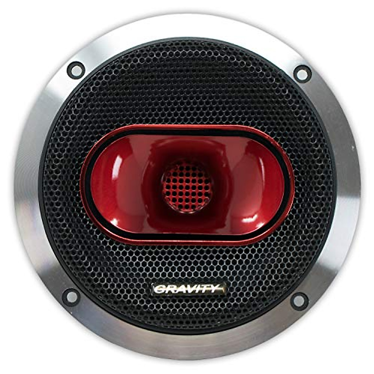 Gravity WZP65 Warzone Series 6.5" inch Pro Midrange Coaxial Loud Speaker 4-Ohms with 600 WATT Max, 1 Speaker Corrugated Speaker Surround with Oversize Magnet Motor Structure