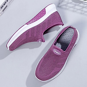 Sneakers for Women Platform Casual Walking Shoes Slip On Tennis Sneakers Breathable Comfortable Orthopedic Running Shoes