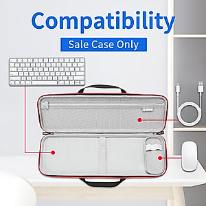 RLSOCO Hard Case for Apple Magic Keyboard (Numeric Keypad) & for Apple Magic Keyboard and Magic Mouse - Black (Case Only)