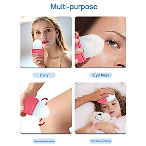 Ice Roller for Face and Eye,Facial Ice Roller Mold Beauty Tools,Deepen Contours Repairs Skin Facial Beauty Face Icing Tool Shrink Pore Facial Ice Sphere for Brighten Skin