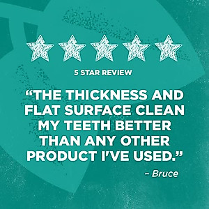 Tom's of Maine Naturally Waxed Antiplaque Flat Dental Floss, Spearmint, 32 Yards