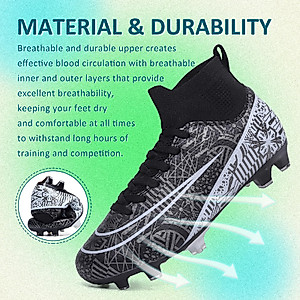 Soccer Cleats Mens Women Football Cleats Soccer Shoes Tacos de Futbol para Hombre Football Shoes for Turf Futsal Shoes Cleats Football Turf Cleats Professional Football Training Boots AG FG