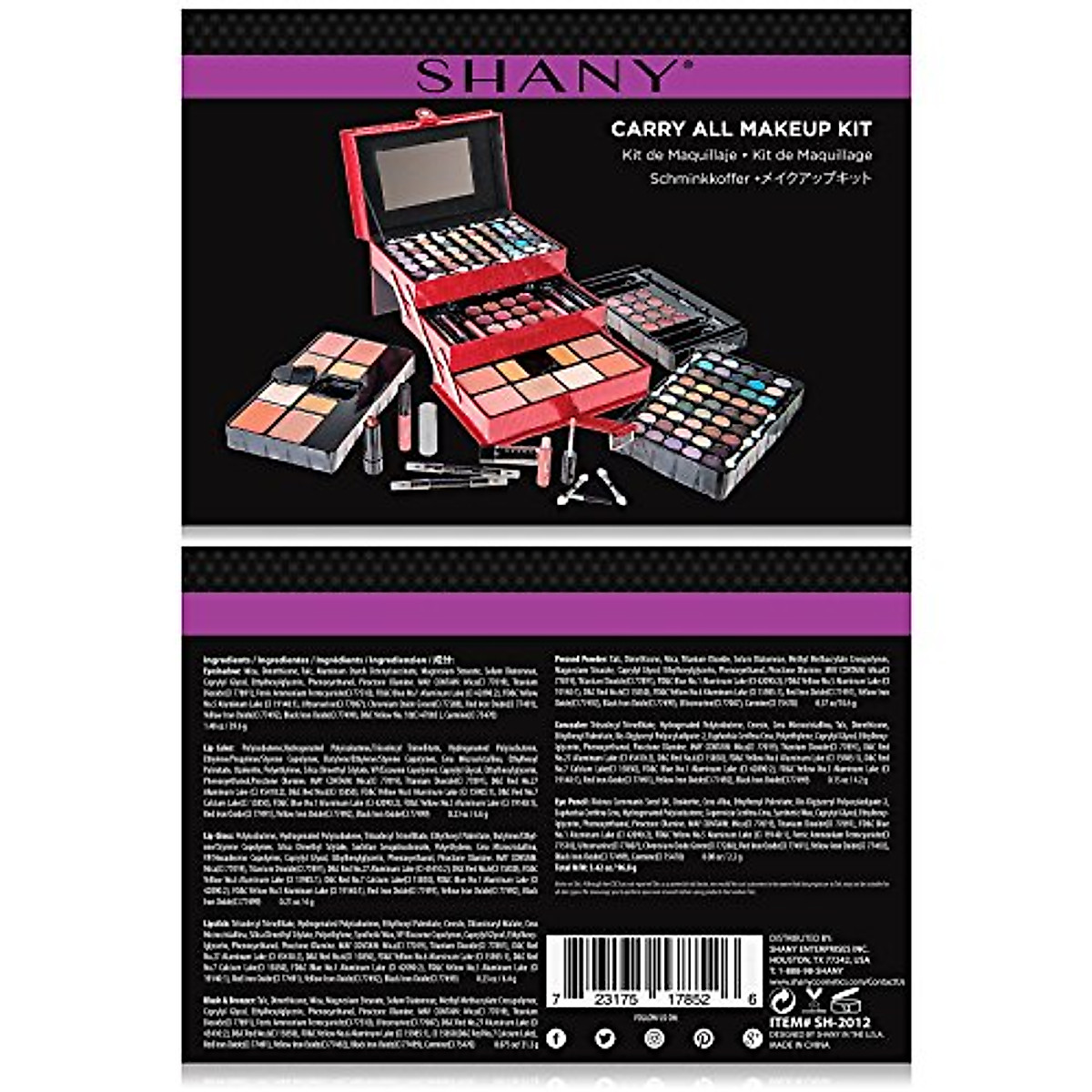 SHANY All In One Makeup Kit (Eyeshadow, Blushes, Powder, Lipstick & More) Holiday Exclusive