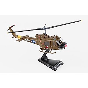 Daron Worldwide Trading Postage Stamp UH-1 Huey MEDEVAC US Army Vehicle (1/87 Scale)