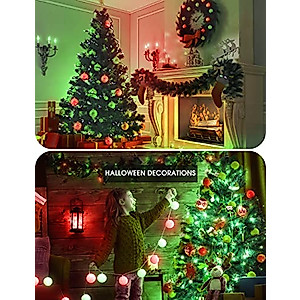 Woxeon 4 Pack A19 Green LED Light Bulbs, 9W Equivalent, Outdoor, Party, Christmas, Halloween, Home, Holiday Lighting