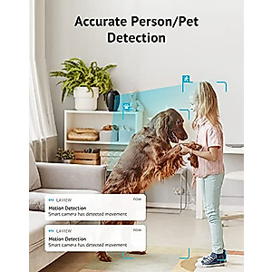 LaView Baby Monitor with Phone App (2 Pack), 1080P WiFi Pet Camera Indoor, 360° Home Security Camera with Motion & Sound Detection, Two-Way Audio, Night Vision, Local & Cloud Storage, Works with Alexa