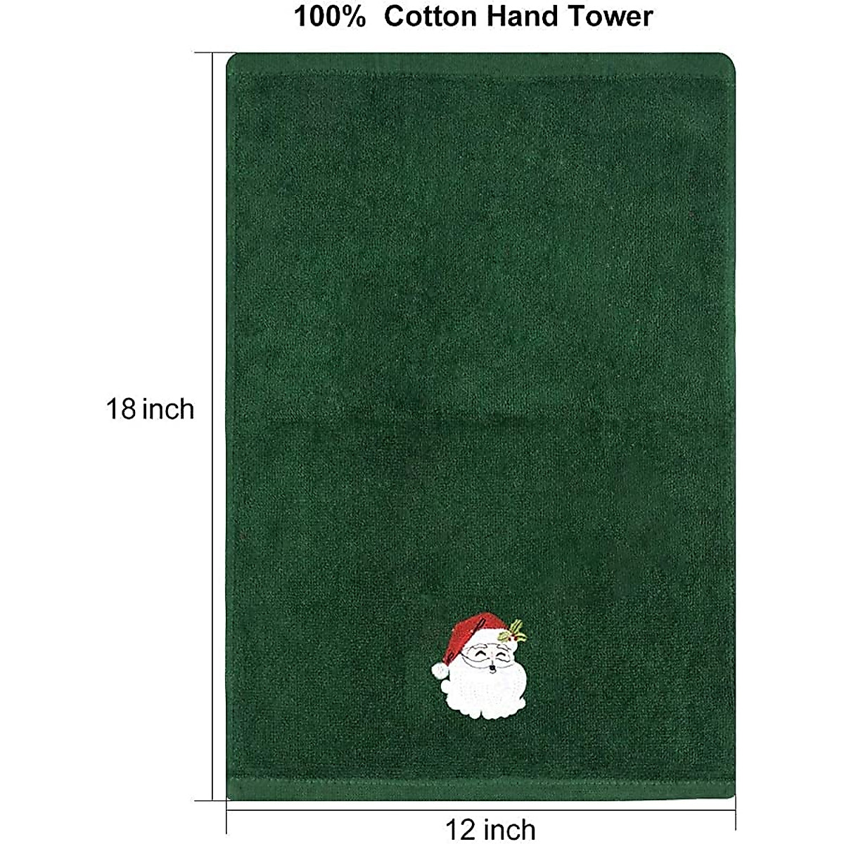 Christmas Hand Towels for Kitchen and Bathroom , 12x18 100% Cotton, High Absorbency, Christmas Holiday Decorative Dishwashing Towels Hand Towels 6-Pack Gift Set