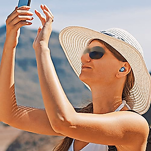 Ganfancp Wireless Earbuds,Bluetooth 5.2 in Ear Headphones,Waterproof Sport Earphones with Display Led Bars Charge Case,Bass Sound Earbuds for Sport,Game,Work