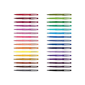 Paper Mate Flair Felt Tip Pens | Medium Point (0.7mm) | Green | 12 Count
