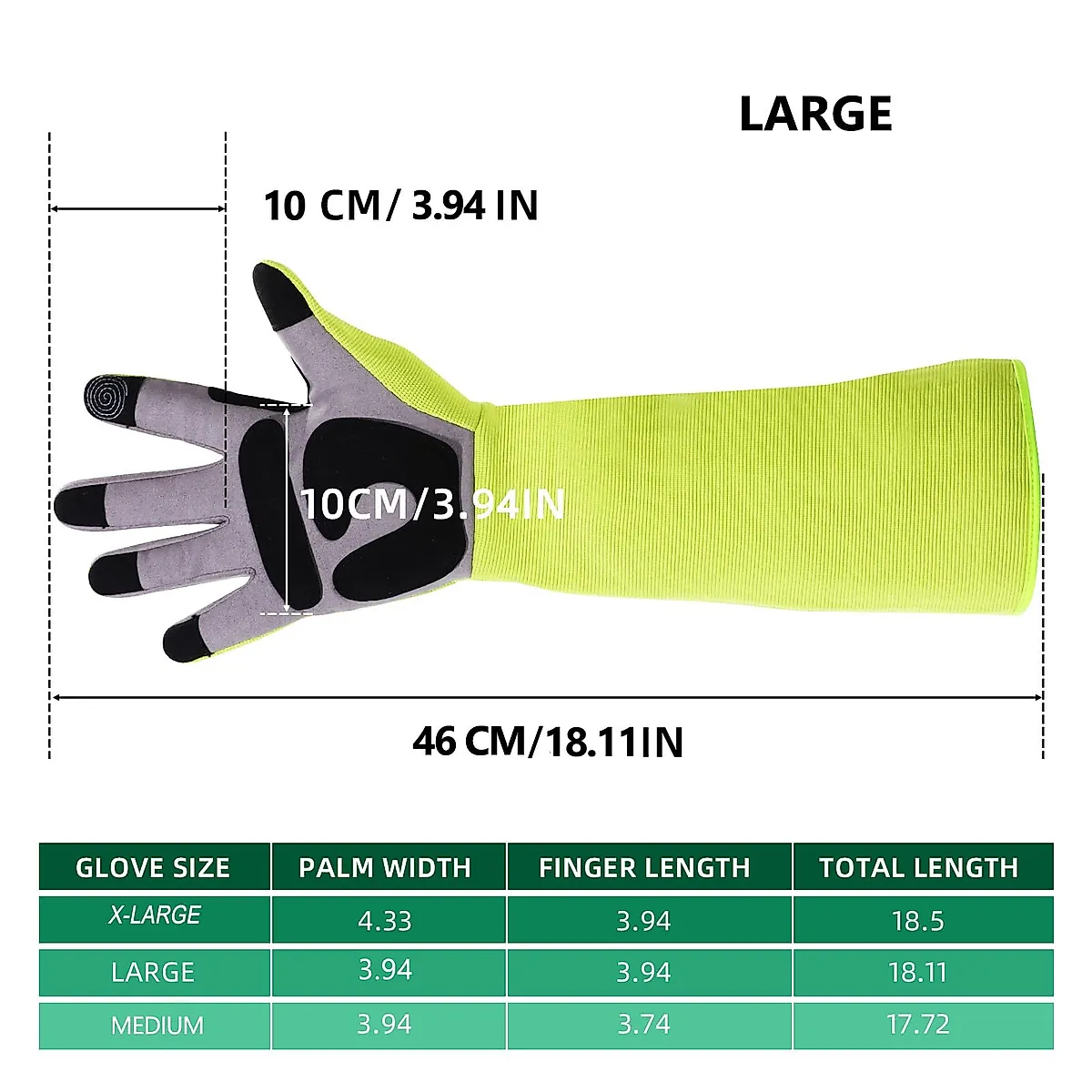 MEPEREZ 3-in-1 Gloves for Gardening, Farming & Cleaning, Stab-Proof, Non-Slip, Shock-Absorbing, Wear-Resistant, Comfortable, Breathable