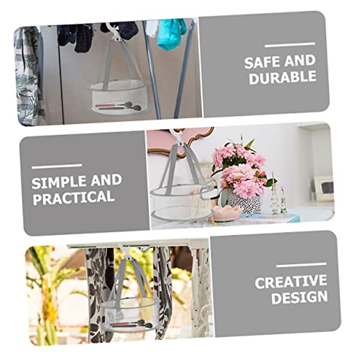 Alipis 2pcs Beauty Egg Drying Net White Makeup Silicone Makeup Sponge Foldable Laundry Rack Bra Hanging Basket Hanging Drying Basket Bath Sponges for Shower Socks Drying Rack Sock Fabric