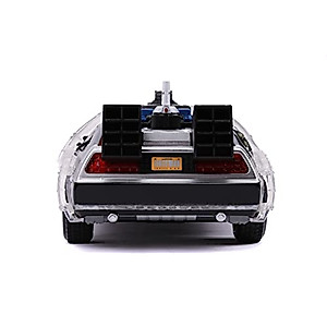 Jada 1:24 Diecast Back to The Future 2 Time Machine with Lights,Silver
