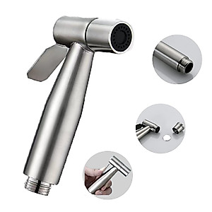XUSHCL Multifuctional Handhel Bidet Spray Kit for Toilet. Premium Stainless Steel Bathroom Faucet for Toilet Clean, Women's Washing, Diaper Cleaning, Baby Washing, Pet Shower etc-Easy to Install