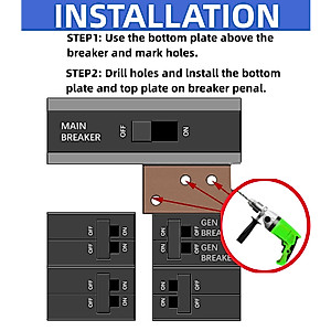 Generator Interlock Kit Compatible with Square D QO or Homeline 150 or 200 amp Panels.1 3/8 inches Spacing Between Main and Generator Breaker.Professional and Interlock Kit