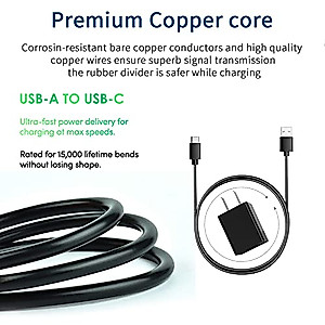 USB-C Fast Wall Charger Charging Cable Cord Fit for Verizon Orbic Speed Mobile Hotspot 400L MiFi 7730L 8800L Jetpack Hotspot, INSEEGO 5G MiFi M1000 M2000 M2100, Nighthawk M1 MR1100, GL.iNet GL-MT1300