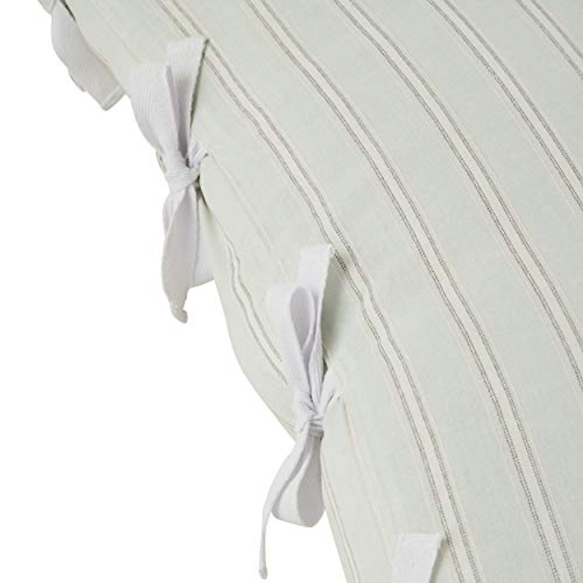 Laura Ashley Home - Queen Comforter Set, Reversible Cotton Bedding, Includes Matching Shams with Bonus Euro Shams & Throw Pillows (Madelynn Pastel Blue, Queen)