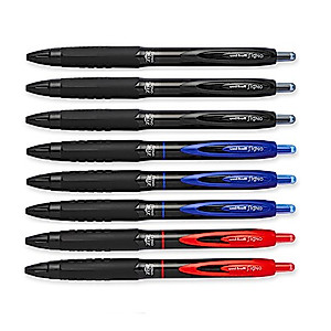 uni-ball 307 Retractable Gel Pens, Medium Point (0.7mm), Assorted Colors, 8 Count