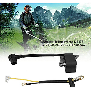 Wifehelper Ignition Coil for Husqvarna 136 137 141 23 235 240 26 36 41 Chainsaw Accessories Replacement 545199901