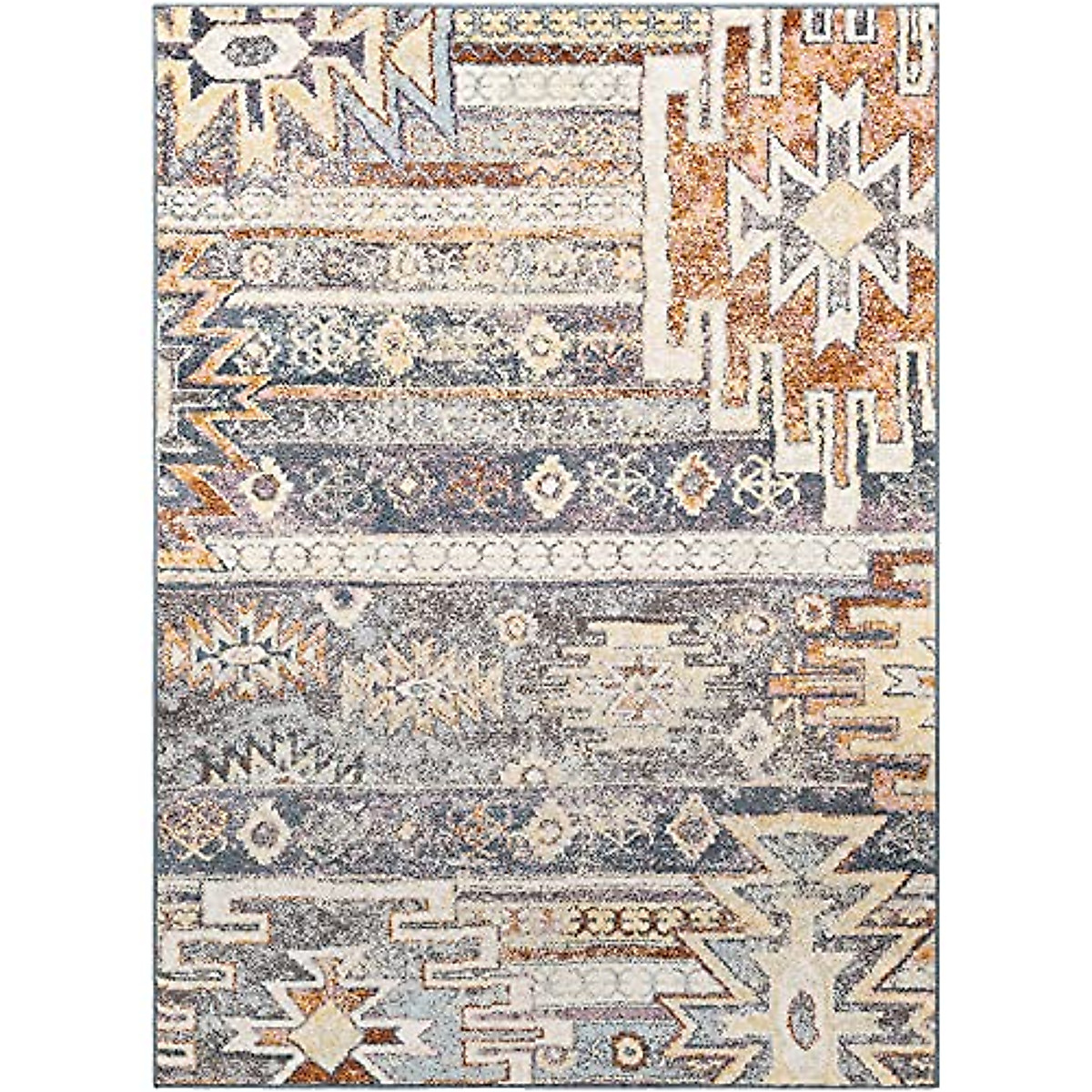 Artistic Weavers Ashens Rustic Area Rug,5'3" x 7'3",Denim