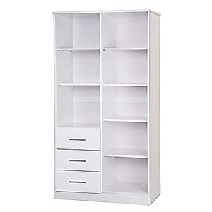 Palace Imports Cosmo, Metro, Universal Wardrobe/Armoire/Closet Optional Shelves, 5631, White, Set of Two. 8 Metal Pegs Included.