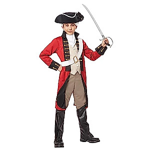 California Costumes Boys British Redcoat Costume - Medium (8-10), Red