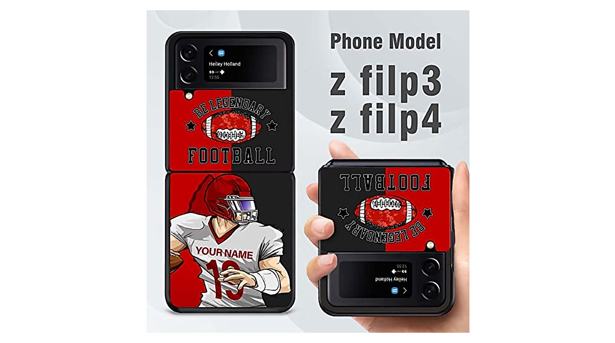 Custom Kansas City Football Phone Case for Samsung Z Flip