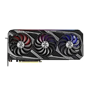 ASUS ROG STRIX NVIDIA GeForce RTX 3060 Ti OC Edition Gaming Graphics Card (PCIe 4.0, 8GB GDDR6, HDMI 2.1, DisplayPort 1.4a, Axial-Tech Fan Design, 2.9-Slot, Super Alloy Power II, GPU Tweak II)