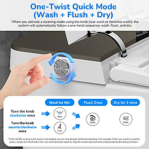 Smart Toilet with Built-in Tank & Bidet Auto Open/Close Foot Sensor Flush Dryer Heated Seat Soft Close Elongated One-Piece Design (ZY695A)