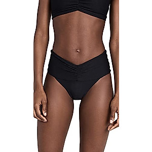 L*Space Women's Bardot Bikini Bottom Classic, Black, XS