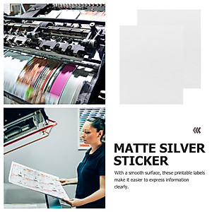 60 Sheets Self-adhesive Printing Paper Large Label Stickers Sticker Label Printer Paper Label Paper Decal Print Labels Stickers Adhesive Printable Paper Sticker Blank Labels