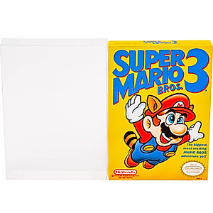 Viturio Nintendo NES Game Box Protector Cases (10 Pack) Clear Plastic .35mm