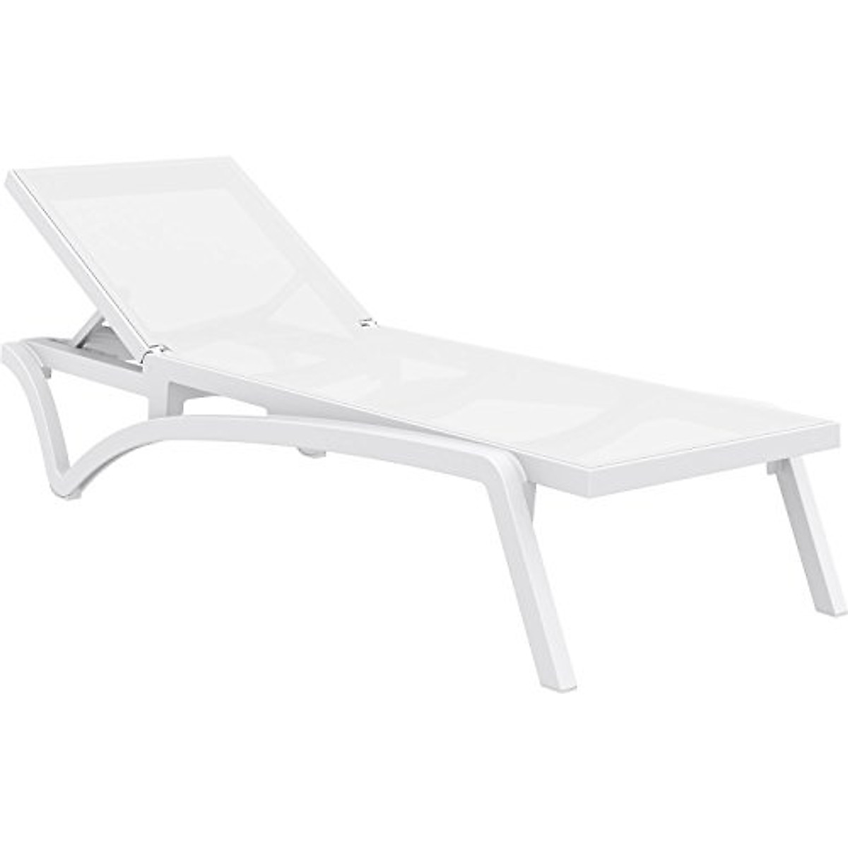 compamia pacific sling chaise lounge in white (set of 2)