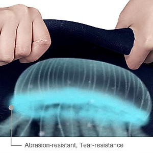 Dragon Sword Elegant Ghost Purple Jellyfish Premium Thick Yoga Mat Eco Friendly Rubber Health&Fitness Non Slip Mat for All Types of Exercise Yoga and Pilates (72" x 24" x 6mm)