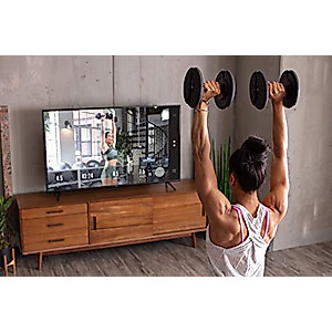 ProForm 50 lb. Select-a-Weight Dumbbell Pair, Black