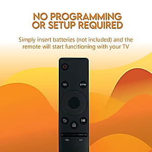 Replacement TV Remote Controller Fit for 4K Smart Samsung Television QN, UE, UN and MU 24/28/32/40/43/49/50/55/65/75/78/82/88 QLED and MU Models