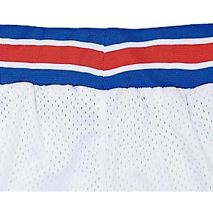 CAIYOO Space Movie Mens Basketball Shorts 90S Hip Hop Athletic Shorts (US, Alpha, Large, Regular, Regular, White)