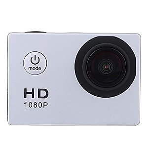 KOVOSCJ Sports Action Camera Sports Camera Mini DV Outdoor Waterproof Video Camera 2.0 Inch Sports Camera for Vlog Recording (Color : Silver Grey, Size : Medium)