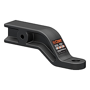 CURT 45430 Industrial Duty Forged Trailer Hitch Ball Mount, Fits 3-Inch Receiver, 21,000 lbs, 1-1/4-Inch Hole, 4-Inch Drop, 2-Inch Rise, CARBIDE BLACK POWDER COAT