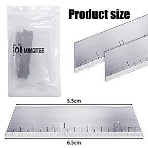 Minatee 15 Pieces 2-1/2 Inch Replacement Blades Compatible with Craftsman Ronan Handi-Cut 37300 37310 37252 Stainless Steel Replace Knife Blades
