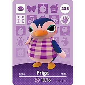 Friga - Nintendo Animal Crossing Happy Home Designer Amiibo Card - 238