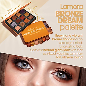 Lamora Nude Eyeshadow Palettes (Matte + Bronze Gold)