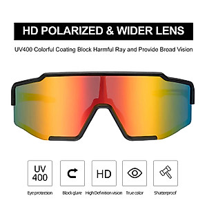 ROCKBROS Polarized Sunglasses for Men Women Cycling Glasses Sports Driving Bike Fishing Running Sunglasses TAC UV400