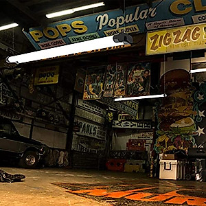 Lightdot 4FT LED Shop Light, 40W 4400Lm 5000K Daylight Light, 48 inch LED Workshop Lights, Suspension Mounting, 5FT Cord with on/Off Switch Led Utility Shop Light Fixture for Shop Garage Office-4Pack