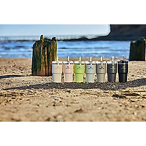 Stanley Quencher H2.0 FlowState Stainless Steel Vacuum Insulated Tumbler with Lid and Straw for Water, Iced Tea or Coffee, Smoothie and More, Charcoal, 20 oz