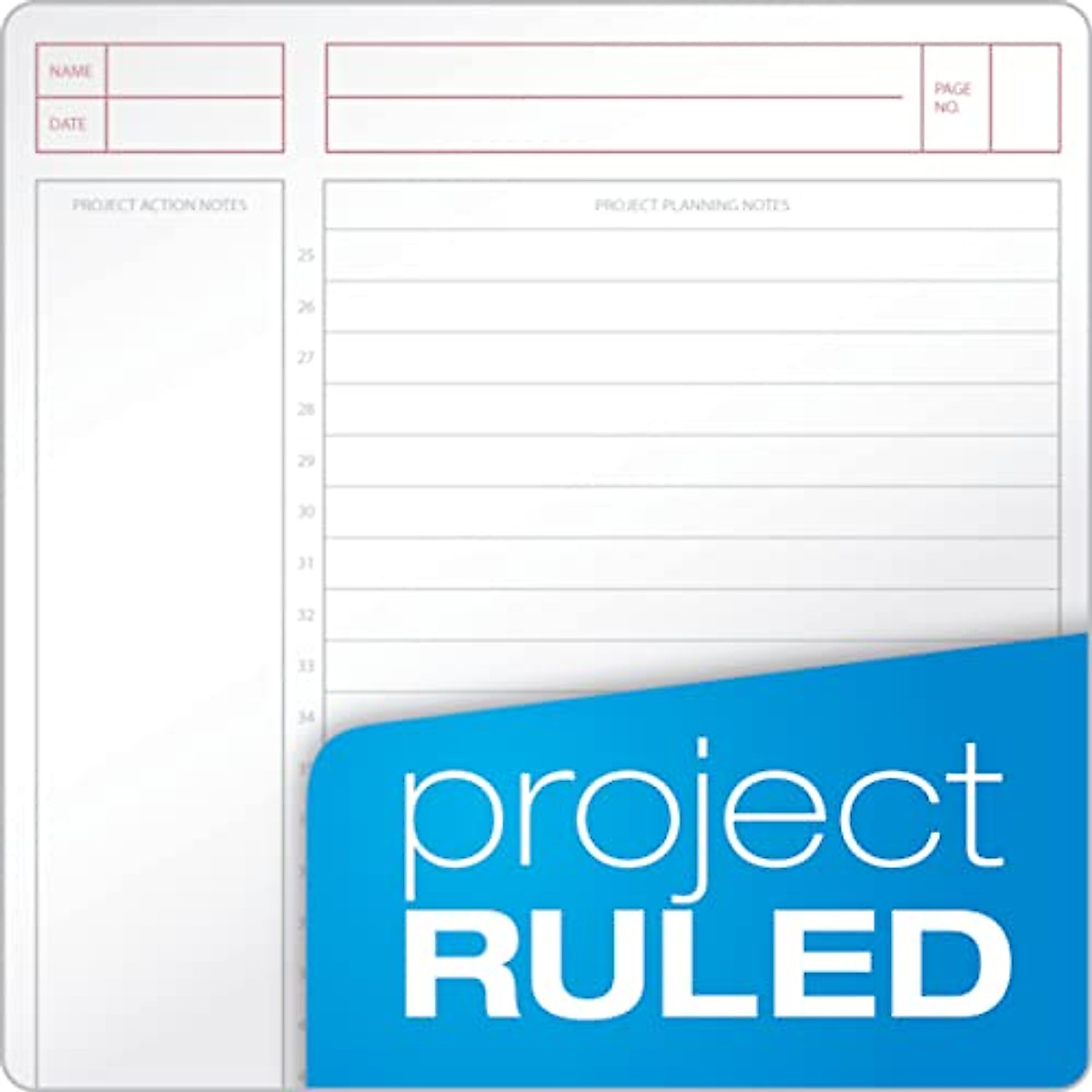 TOPS Products Aion Planner, Side Wirebound, 8-1/2"x6-3/4", 100 Sheets, Black (TOP63828)