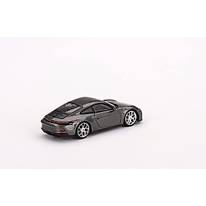 True Scale Miniatures Model Car Compatible with Porsche 911 (992) GT3 Touring (Agate Grey Metallic) Limited Edition 1/64 Diecast Model Car MGT00373