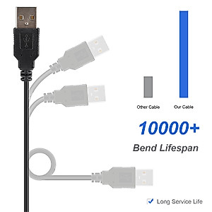 CSTESVN Gameboy Advance SP USB Charger Cable, GBA SP Charger USB Cable for Nintendo DS Original Console(NDS)/ Gameboy Advance SP (GBA SP) USB Power Charger Cable 3.9ft