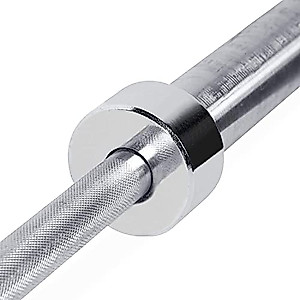 CAP Barbell Olympic 7 ft Bar 44 lb, 28mm Grip Diameter, Chrome - New Version (OBIS-85C)